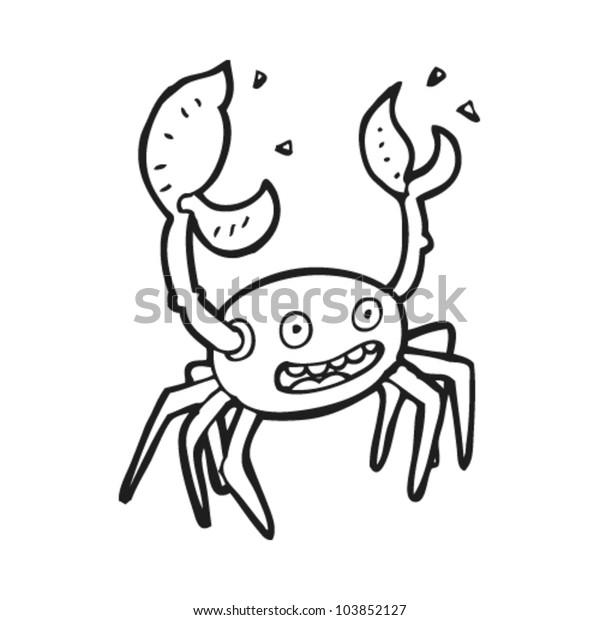 Cartoon Snapping Crab Stock Vector (Royalty Free) 103852127 | Shutterstock