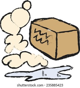 Cartoon Soap Suds Vector: vector de stock (libre de regalías) 235885423 ...