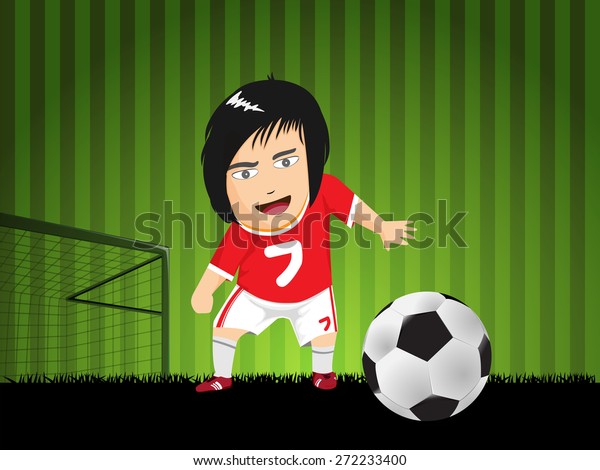 Cartoon Soccer Field Background Vector Clip Stock Vector (Royalty Free ...