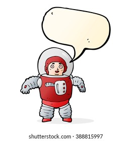 Cartoon Space Man Thought Bubble Stock Vector (Royalty Free) 407254012