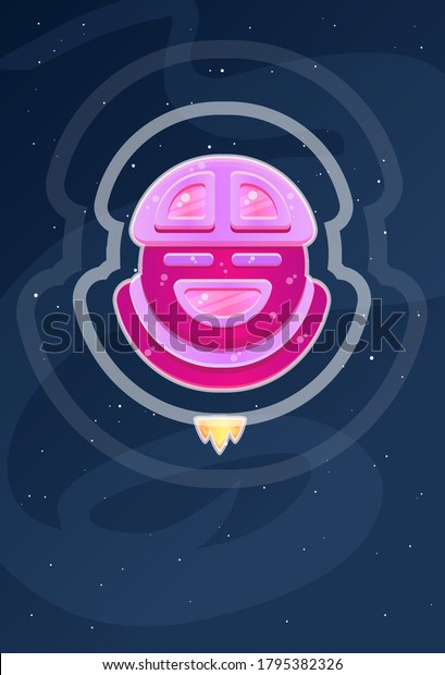 Cartoon Space Ship Circle Level 2 Stock Vector (Royalty Free ...