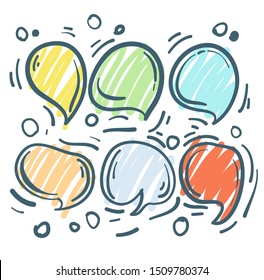 Cartoon Speech Box Vector Illustration Stock Vector (Royalty Free ...