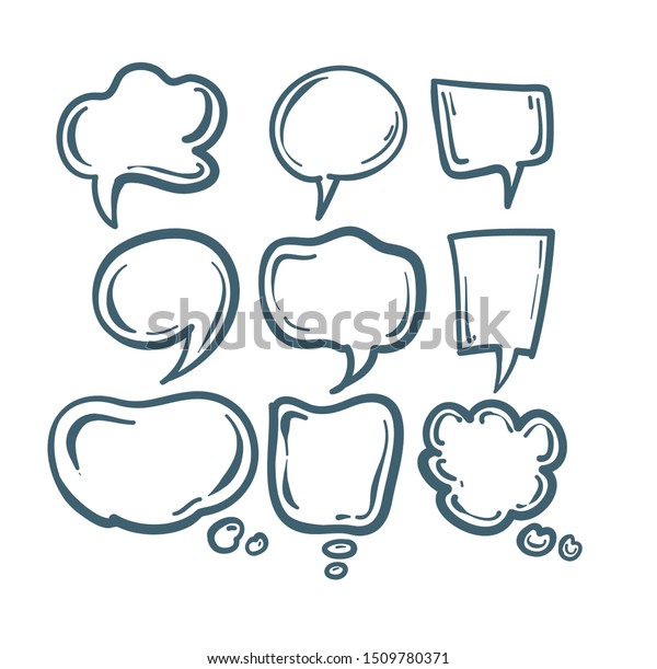 Cartoon Speech Box Vector Illustration Stock Vector (Royalty Free ...
