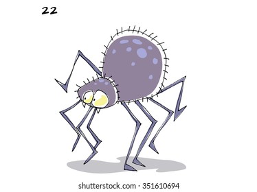 Cartoon Spider Monster Stock Vector (Royalty Free) 351610694 | Shutterstock