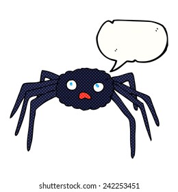 Cartoon Spider Speech Bubble Stock Vector (Royalty Free) 242253451 ...