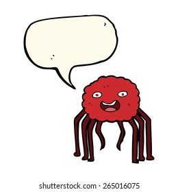Cartoon Spider Speech Bubble Stock Vector (Royalty Free) 265016075 ...