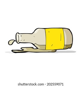 caricatura de cerveza derramada: vector de stock (libre de regalías ...
