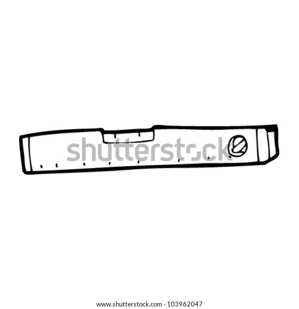 Cartoon Spirit Level Stock Vector (Royalty Free) 103962047