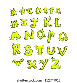 Cartoon Splatter Alphabet Stock Vector (Royalty Free) 112747912 ...