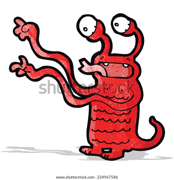 Cartoon Spooky Monster Stock Vector (Royalty Free) 224967586