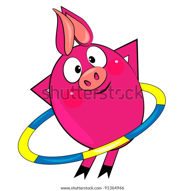 Cartoon Sport Animal Doing Physic Exercisecute Stock Vector (Royalty ...