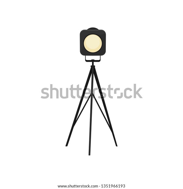 Cartoon Spotlight On White Background Vector Stock Vector (Royalty Free ...