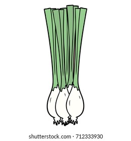 Cartoon Spring Onions Stock Vector (Royalty Free) 712333930