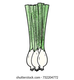 Cartoon Spring Onions Stock Vector (Royalty Free) 712333930