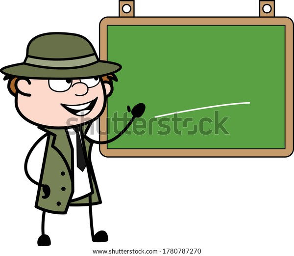 Cartoon Spy Classroom Board Stock Vector (Royalty Free) 1780787270 ...