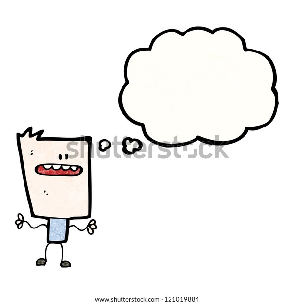 Cartoon Square Head Man Stock Vector (Royalty Free) 121019884 ...