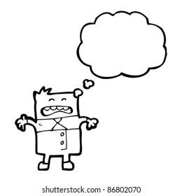 Cartoon Square Man Suit Stock Vector (Royalty Free) 86802070 | Shutterstock