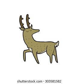 Cartoon Stag Stock Vector (Royalty Free) 303581582 | Shutterstock