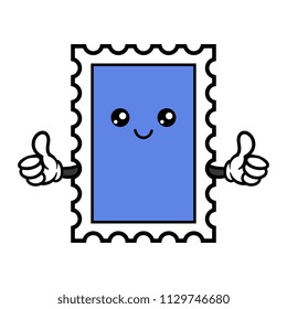 Cartoon Stamp Character Stock Vector (Royalty Free) 1129746680 ...