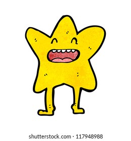 Retro Cartoon Star Character Stock Vector (Royalty Free) 140858134 ...