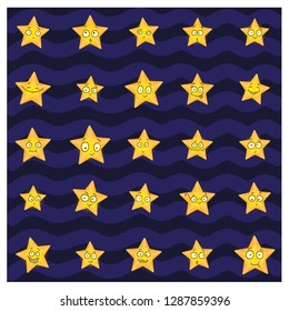 Cartoon Stars Vector Set Stock Vector (Royalty Free) 1287859396 ...