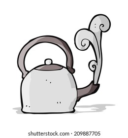 Cartoon Steaming Kettle Stock Vector (Royalty Free) 209887705 ...