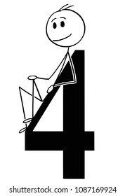 Cartoon Stick Man Drawing Conceptual Illustration Stock Vector (Royalty ...