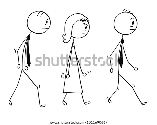 Cartoon Stick Man Drawing Conceptual Illustration Stock Vector (Royalty ...