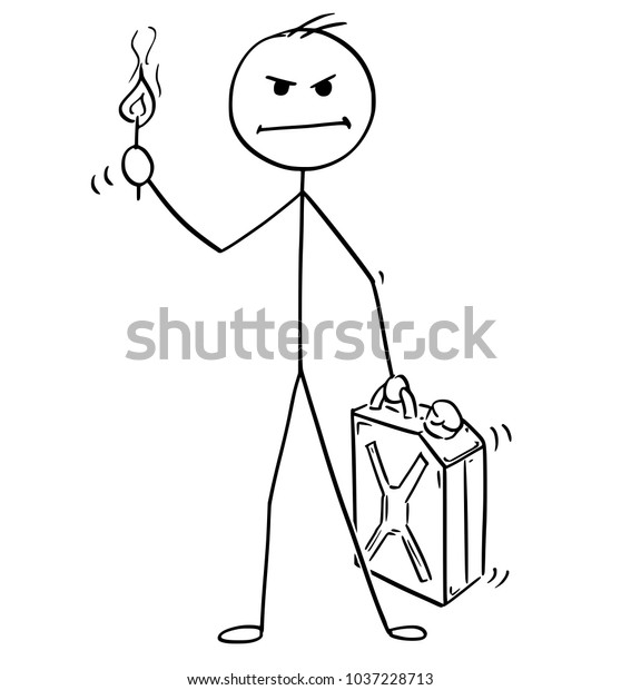 Cartoon Stick Man Drawing Conceptual Illustration Stock Vector Royalty Free 1037228713