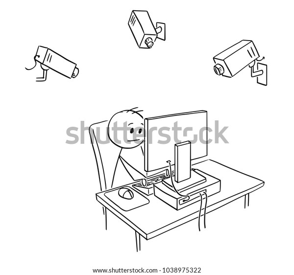 Cartoon Stick Man Drawing Conceptual Illustration Stock Vector (Royalty ...