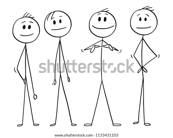 Cartoon Stick Man Drawing Conceptual Illustration Stock Vector (Royalty ...