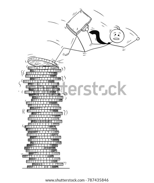 Cartoon Stick Man Drawing Conceptual Illustration Stock Vector (Royalty ...