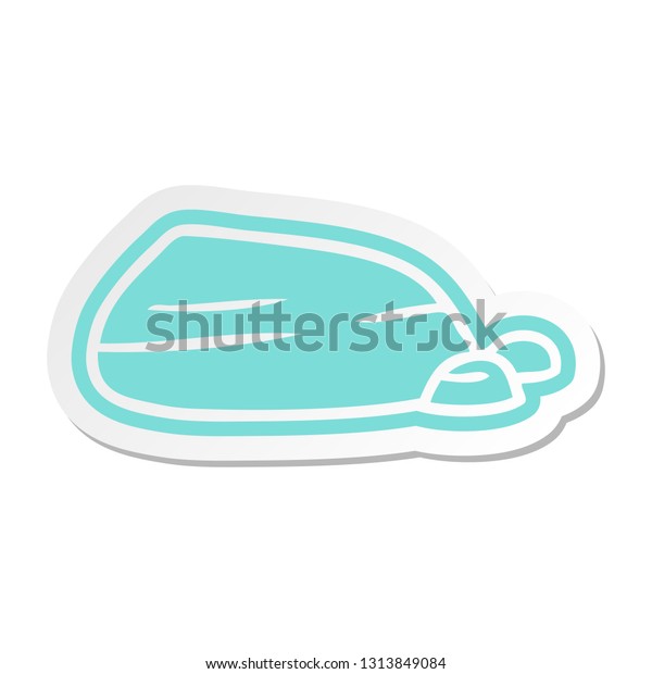 Cartoon Sticker Stone Pebbles Stock Vector (Royalty Free) 1313849084 ...