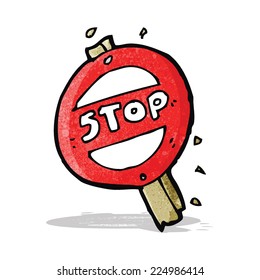 Stop Sign Cartoon Stock Vector (Royalty Free) 116643586