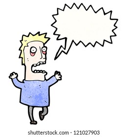Cartoon Stressed Man Freaking Out Stock Vector (Royalty Free) 121027903
