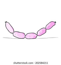Cartoon String Sausages Stock Vector (Royalty Free) 202584211 ...