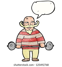 Cartoon Strongman Stock Vector (Royalty Free) 125492768 | Shutterstock