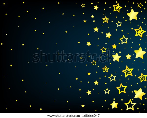 Cartoon Style Vector Yellow Stars Background Stock Vector (Royalty Free ...