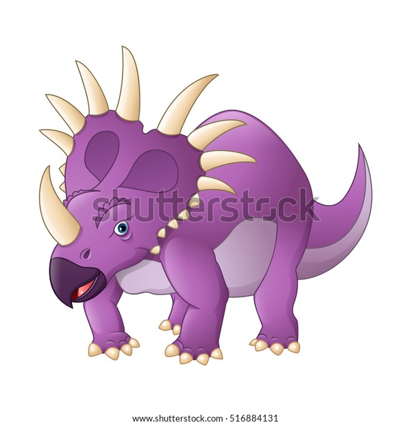 Cartoon Styracosaurus Stock Vector (Royalty Free) 516884131 | Shutterstock