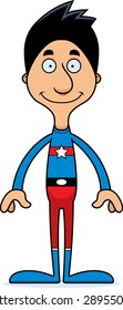 Cartoon Superhero Man Smiling Stock Vector (Royalty Free) 289550264 ...