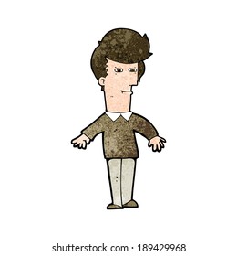 Cartoon Suspicious Man Stock Vector (Royalty Free) 203415157 | Shutterstock