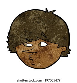 Cartoon Suspicious Man Stock Vector (Royalty Free) 197085479 | Shutterstock