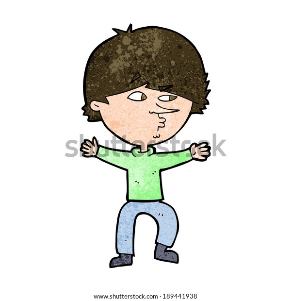 Cartoon Suspicious Man Stock Vector (Royalty Free) 189441938