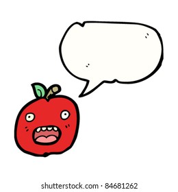 Cartoon Talking Apple Stock Vector (Royalty Free) 84681262 | Shutterstock
