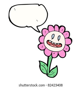 Cartoon Talking Flower Stock Vector (Royalty Free) 82423408 | Shutterstock