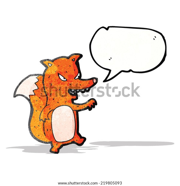 Cartoon Talking Fox Stock Vector (Royalty Free) 219805093 | Shutterstock