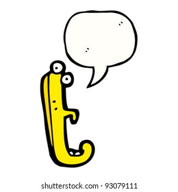 Cartoon Talking Letter T Stock Vector (Royalty Free) 93079111 ...