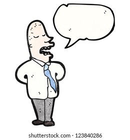 Cartoon Talking Man Stock Vector (Royalty Free) 123840286