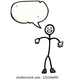 Cartoon Talking Stick Figure Stock Vector (Royalty Free) 122146090 ...