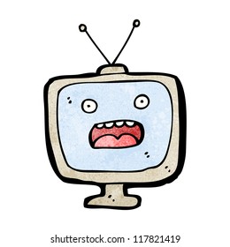 Cartoon Television Screen Stock Vector (Royalty Free) 117821419 ...